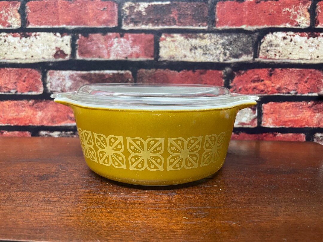 Pyrex Autumn Floral Casserole Dish-472 - Etsy