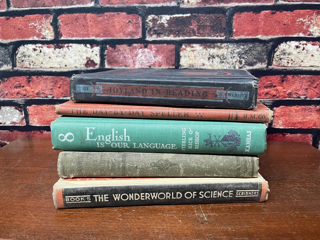 Lot of 5 Vintage Textbooks - Etsy