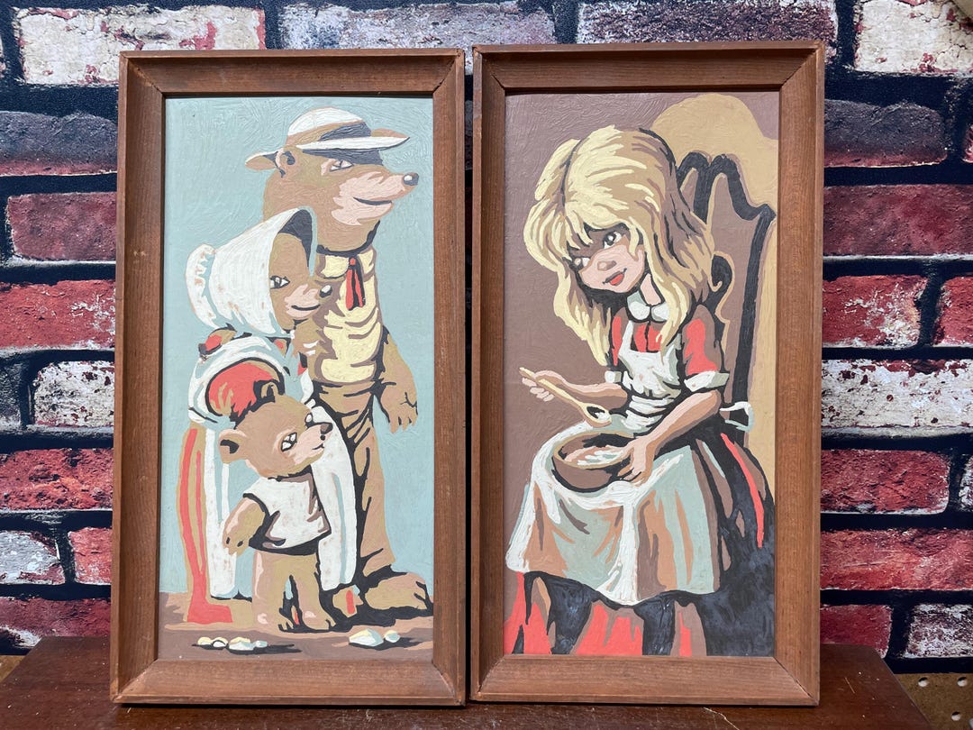 Goldilocks and the Three Bears Paint by Number - Etsy