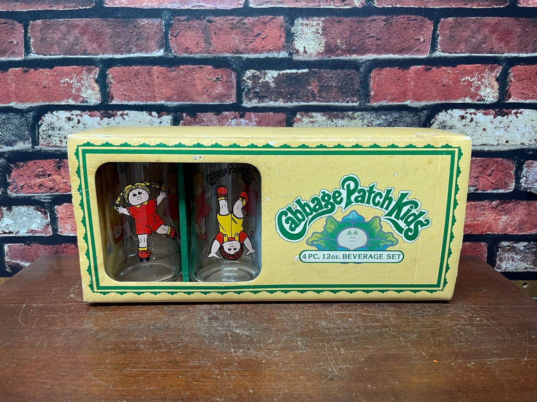 Boxed Set of 4 Cabbage Patch Glasses - Etsy