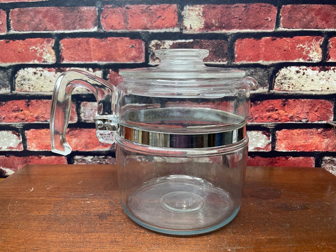 Pyrex Flameware Percolator-6 Cup, Pot and Lid Only - Etsy
