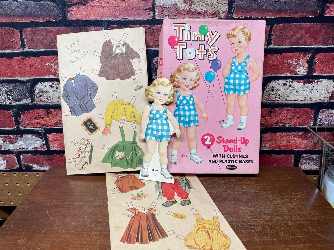 Tiny Tots Paper Doll Set - Etsy