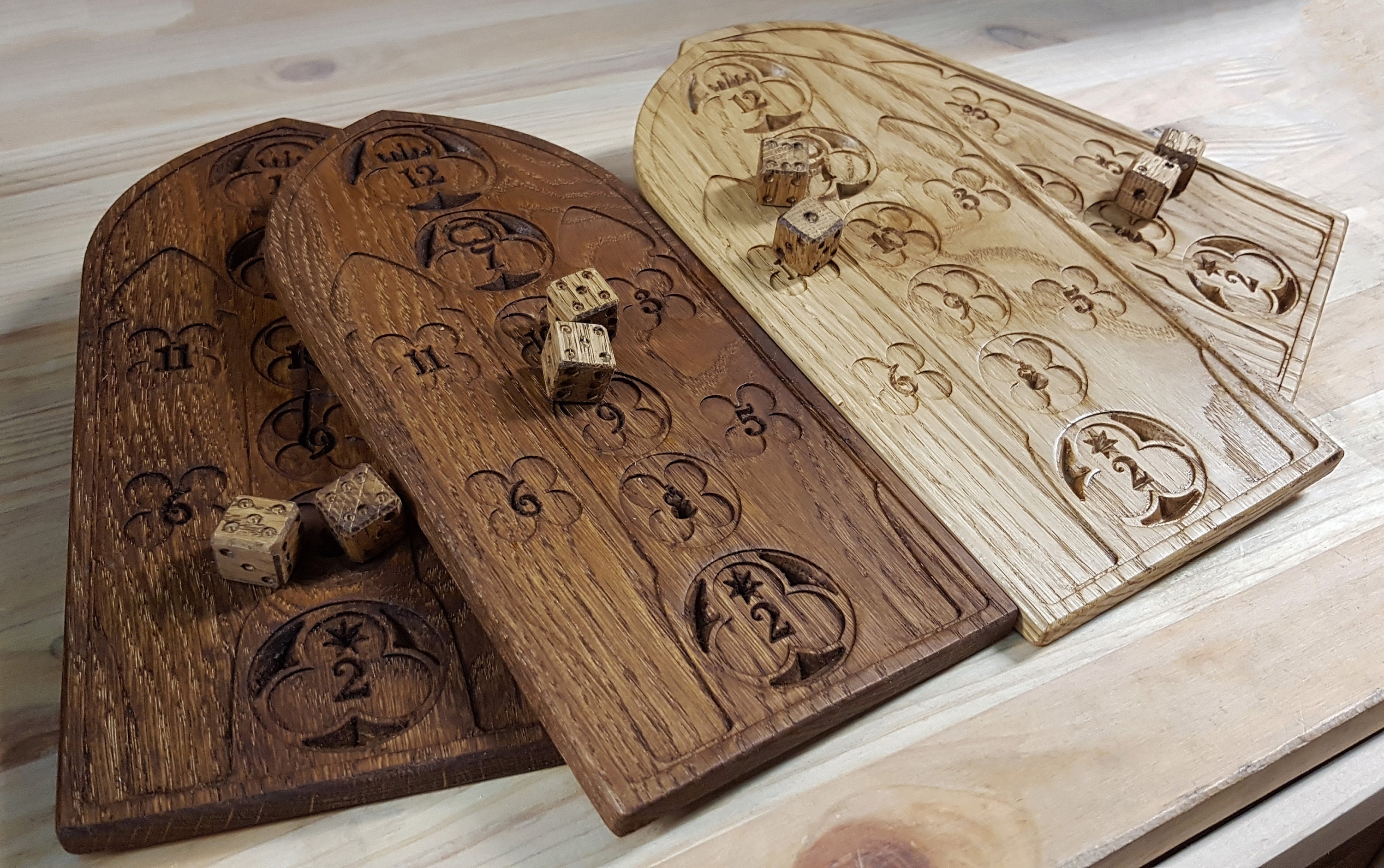 Oak Board Game House of Fortune Glückshaus Medieval Board | Etsy UK