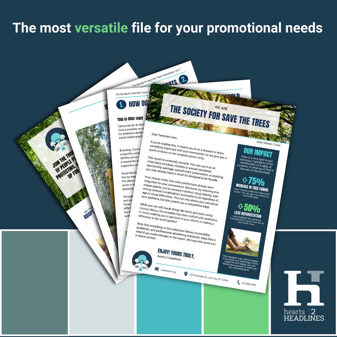 Mailable Brochure/newsletter Template - Nonprofits & Small Businesses ...