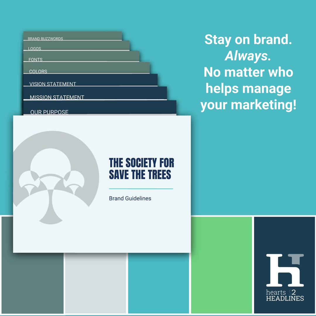 Brand Guidelines Template - Nonprofits & Small Businesses (color ...