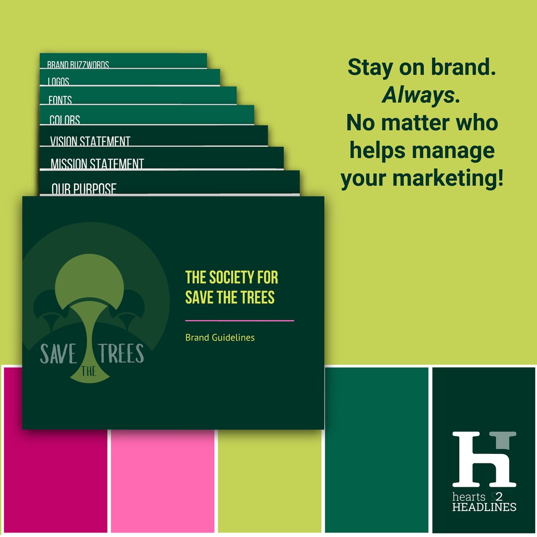 Brand Guidelines Template - Nonprofits & Small Businesses (color ...