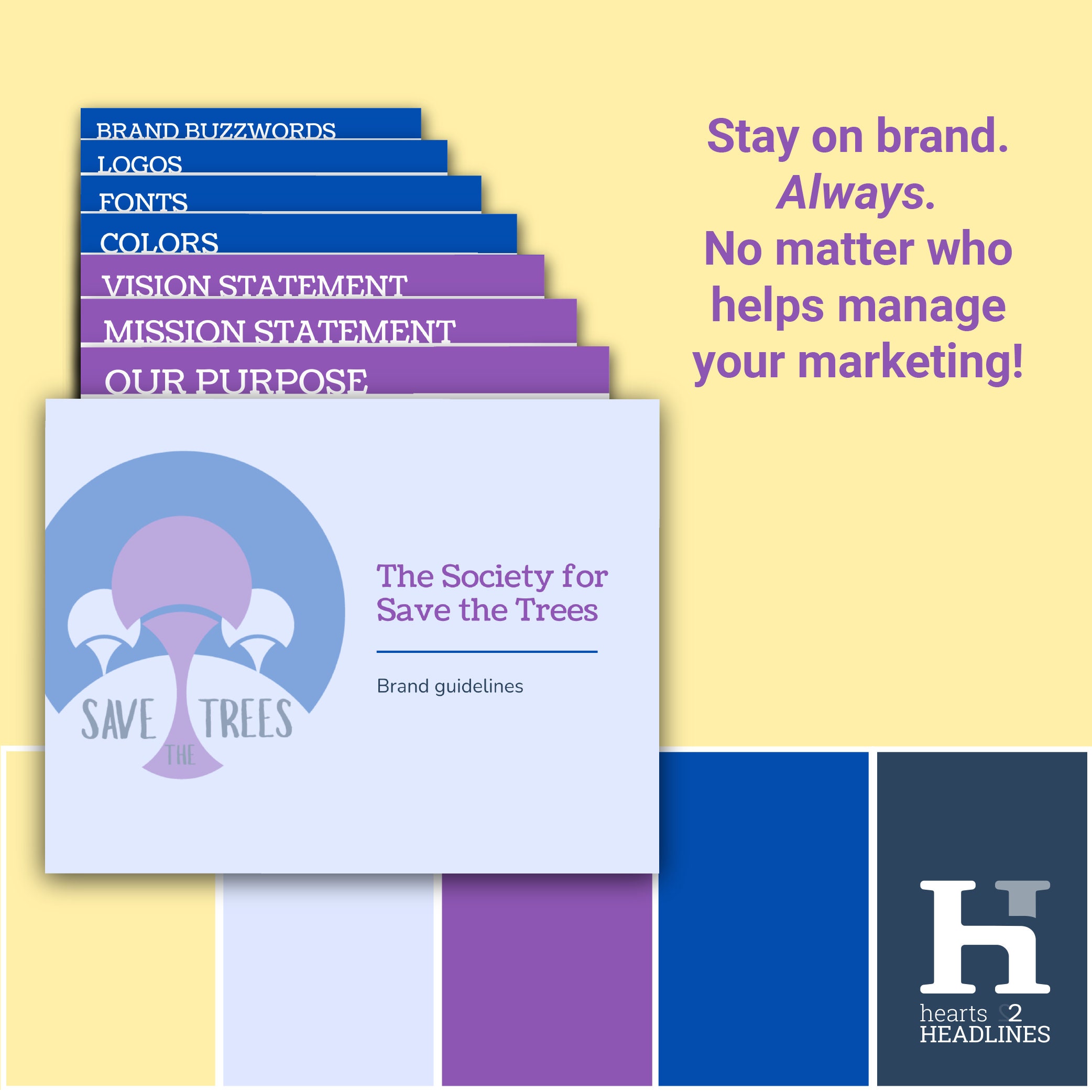 Brand Guidelines Template - Nonprofits & Small Businesses (color ...