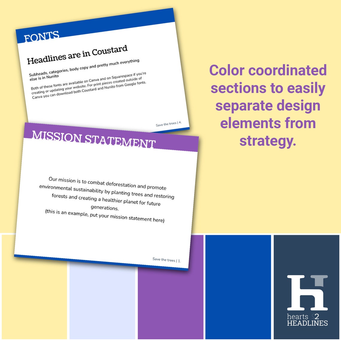 Brand Guidelines Template - Nonprofits & Small Businesses (color ...