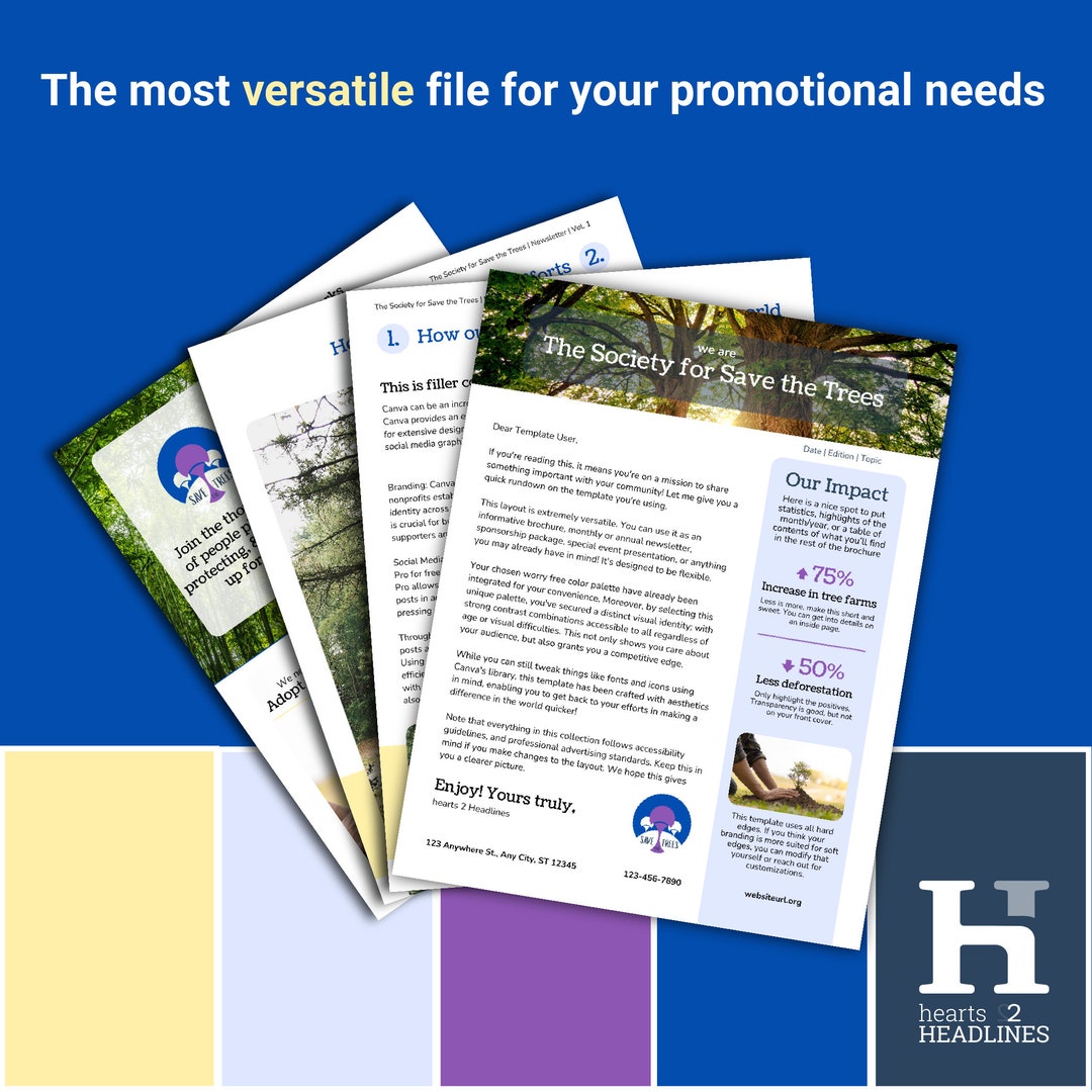 Mailable Brochure/newsletter Template - Nonprofits & Small Businesses ...