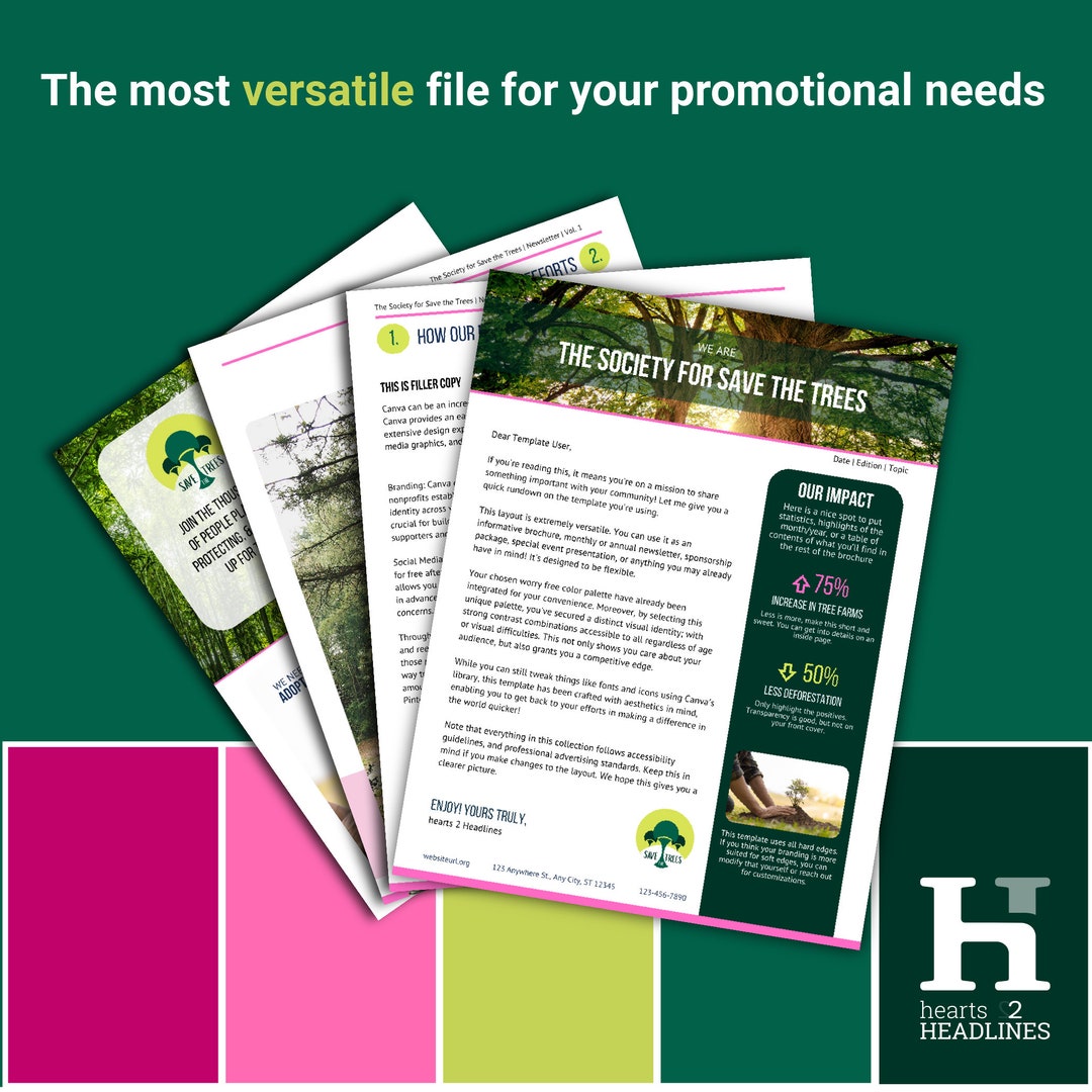Mailable Brochure/newsletter Template - Nonprofits & Small Businesses ...