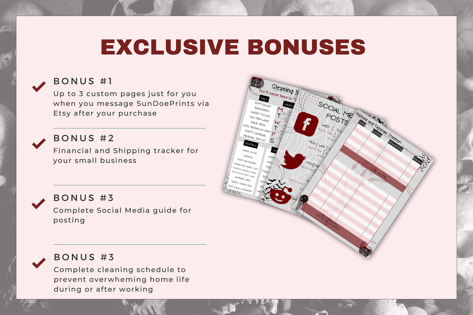 The Ultimate Spooky Business and Life Planner, Goth Planner, Witchy ...