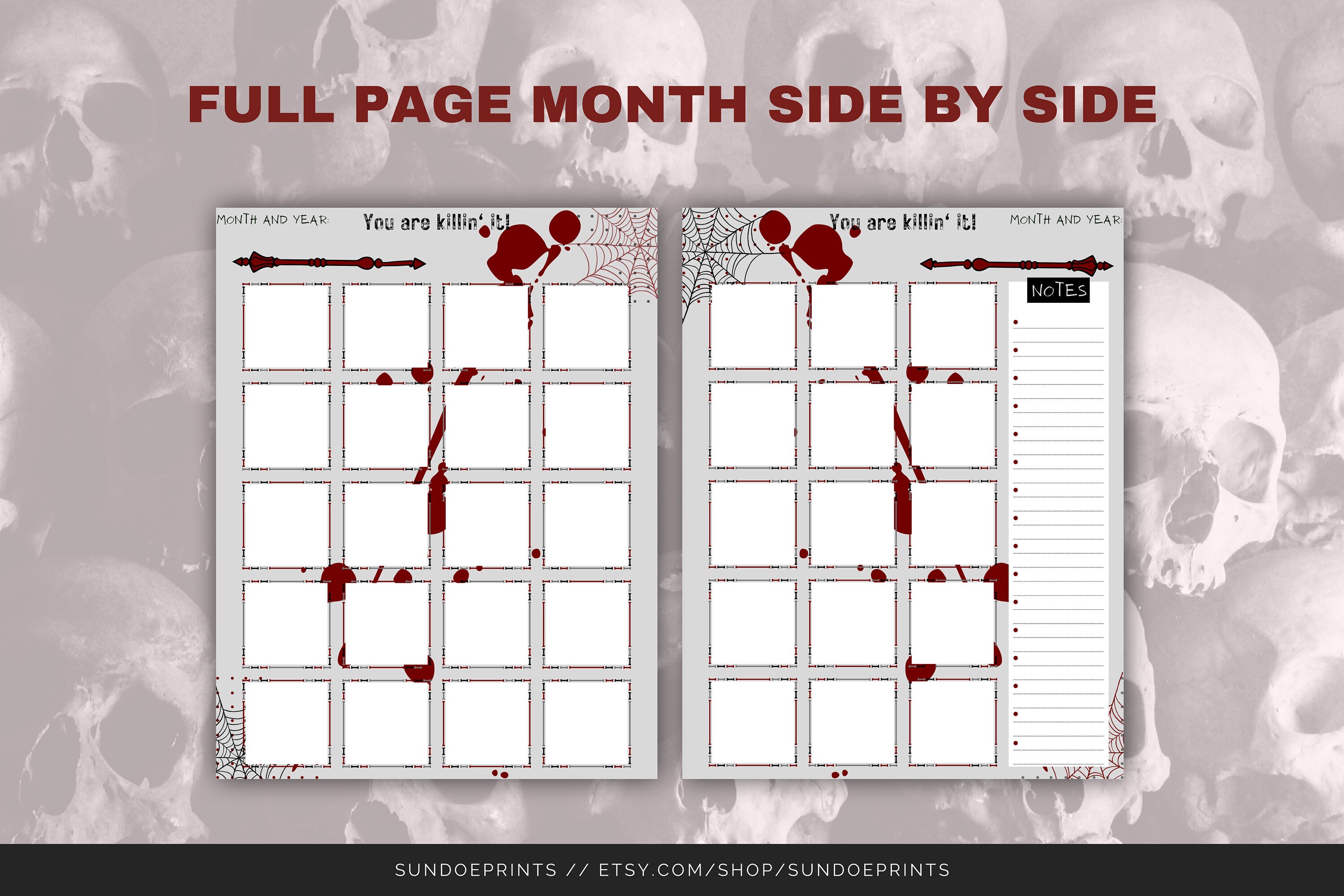 The Ultimate Spooky Business and Life Planner, Goth Planner, Witchy ...