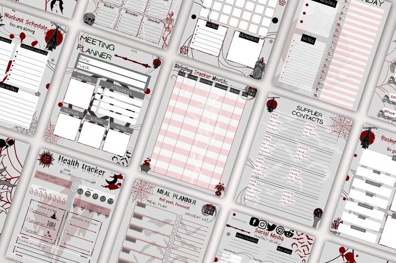 The Ultimate Spooky Business and Life Planner, Goth Planner, Witchy ...