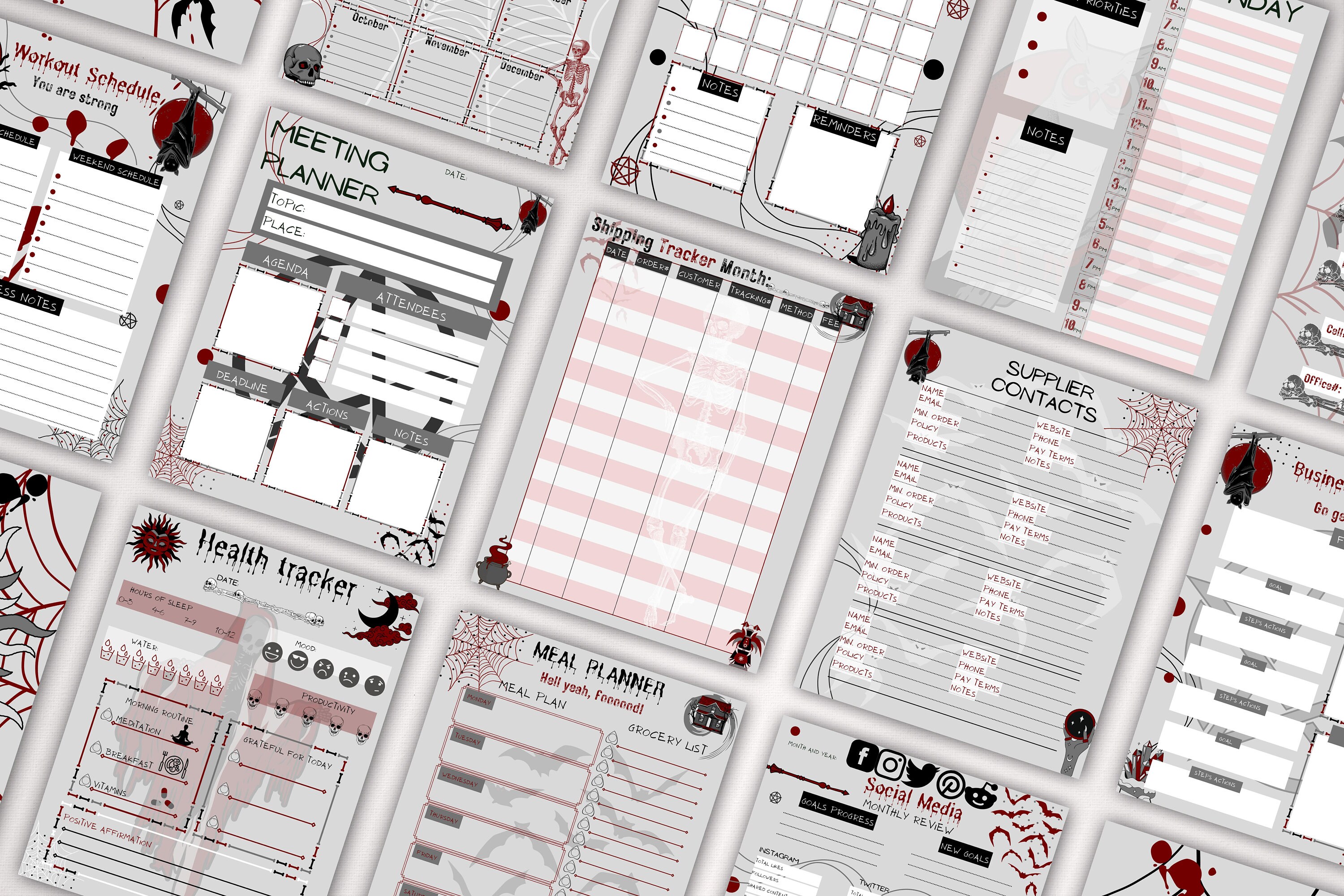 The Ultimate Spooky Business and Life Planner, Goth Planner, Witchy ...