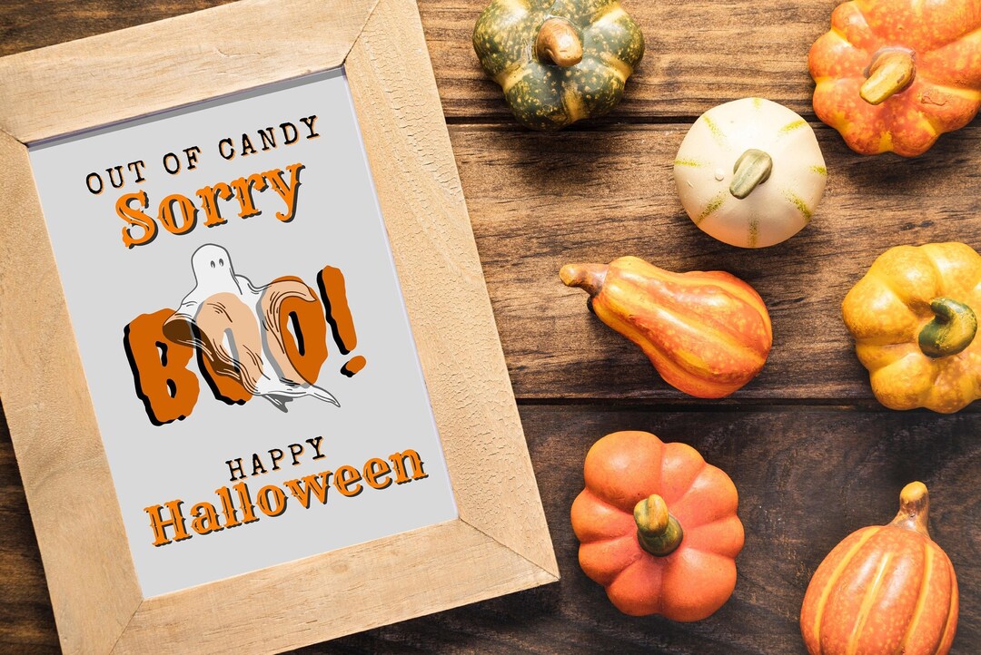 Printable, Halloween Sign, Trick R' Treater Sign, Happy Halloween, Out ...