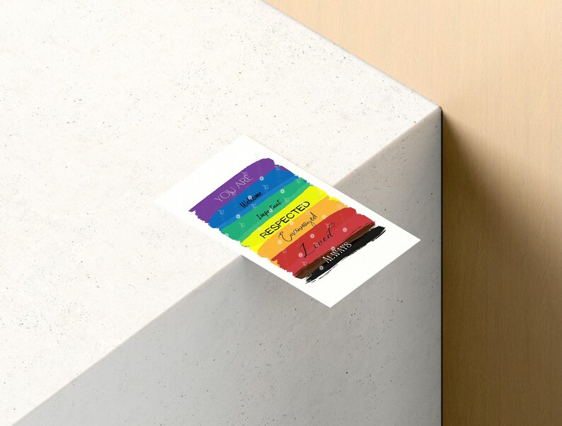 Safe Space Rainbow Pride Print, Gay Pride Art, LGBTQ, Printable ...
