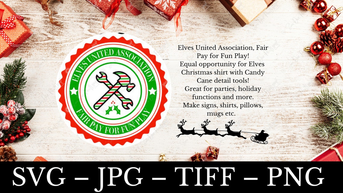 Santa's Workshop, Christmas SVG, Santa's Little Helpers, Elves Union ...