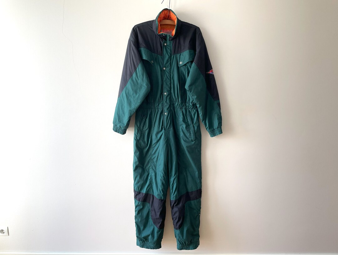 80s One Piece Ski Suit All in One Snowsuit Colorblock Skiing - Etsy