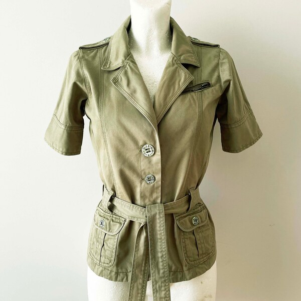 Belted Safari Jacket - Etsy