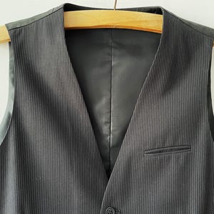 Black Striped Men's Vest, Steampunk Waistcoat, Formal Men Vest ...
