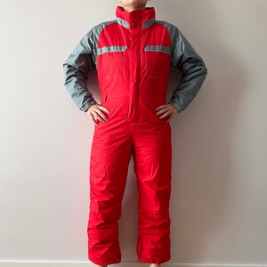Red Snowsuit, One Piece Ski Suit, Winter Wear Snow Gear, Snow Pants ...