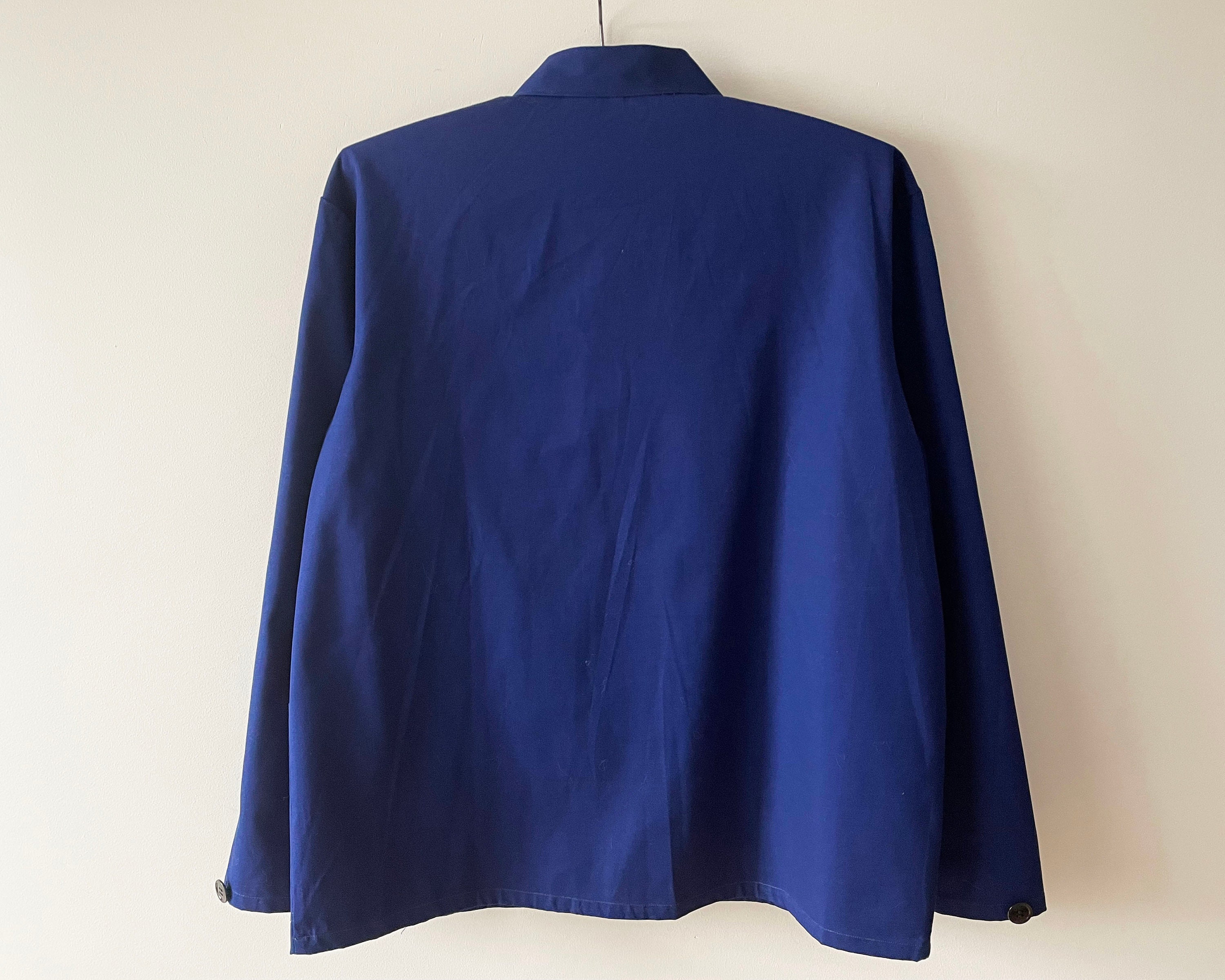 NOS Workers Jacket Navy Blue Canvas Men's Work Jacket - Etsy