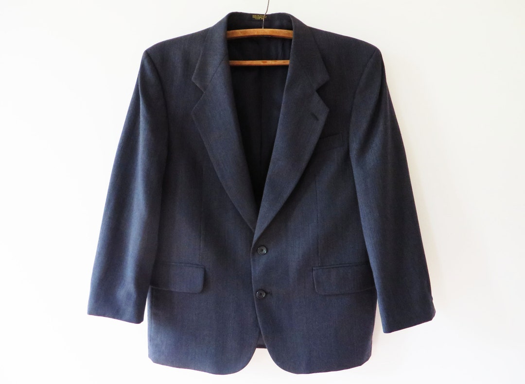 Oscar De La Renta Blazer Single-breasted Dark Gray Sport Coat Formal ...