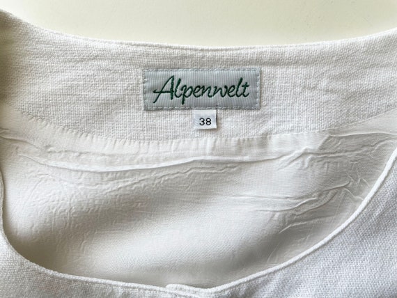 Plaid dirndl dress, linen Austrian Gown, women's Tiro… - Gem