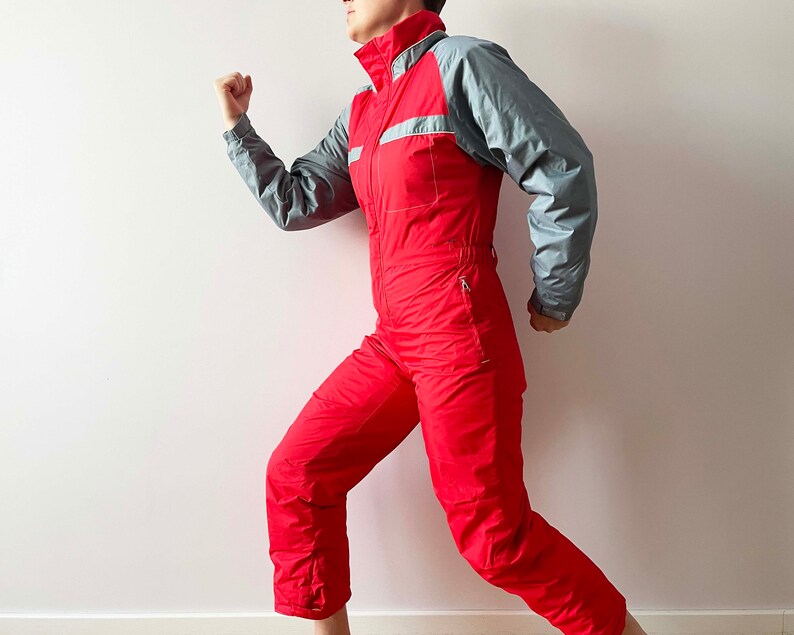 Vintage Red One Piece Ski Suit: Snowboard Snowsuit - Size Small - Etsy