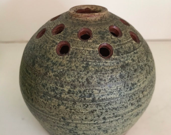 Rare Original Vibert Pottery Flower Frog Vase, Weed Vase, Maine Pine ...