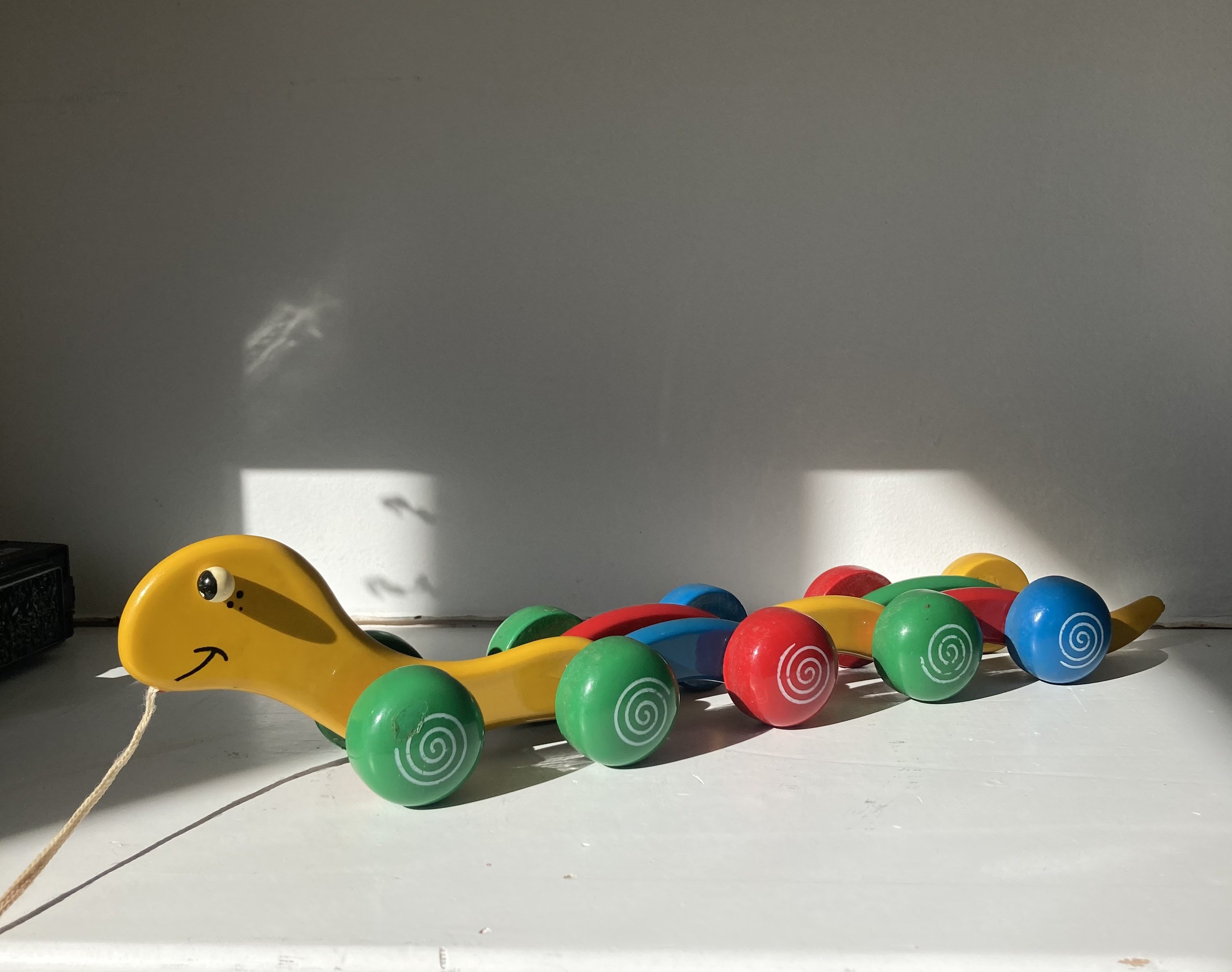 Vintage RARE Wooden Snake Push Pull Toy by Kouvalias Made in - Etsy ...