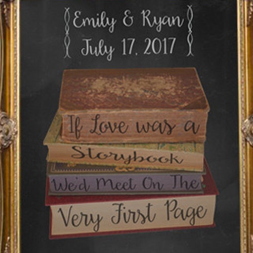 Our Story Sign Book Theme Wood Signs Wooden Sign Your | Etsy