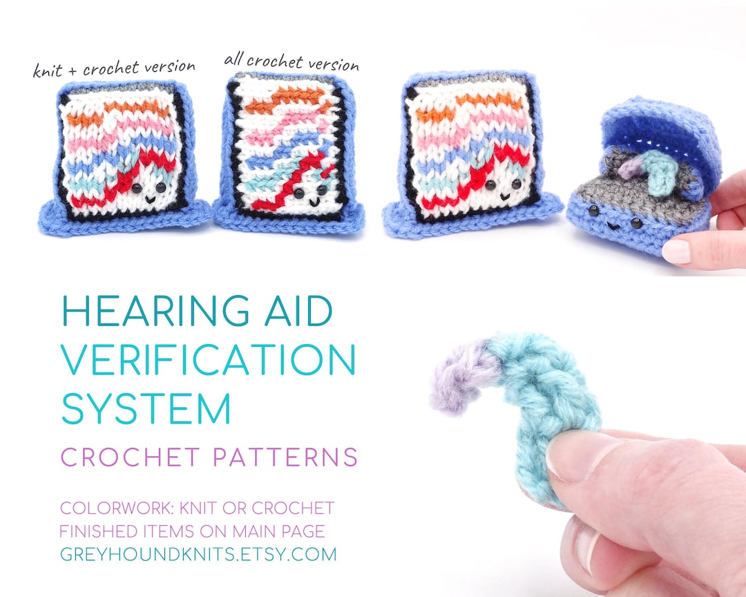 PATTERN Audiology Veriknit, Audiologist Gift, Audiology Crochet Diy ...