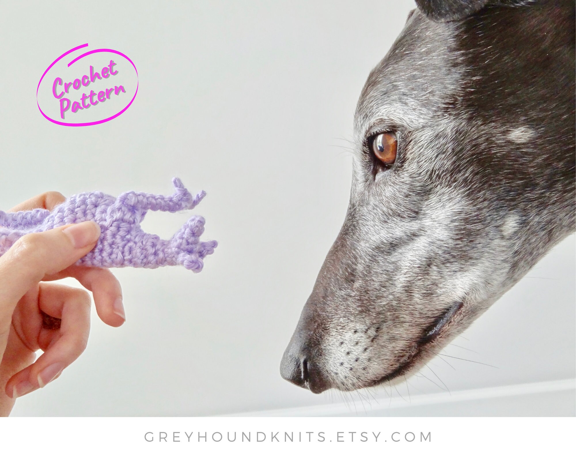 PATTERN Greyhound, Crochet Greyhound Stuffed Animal Pattern, Mini ...