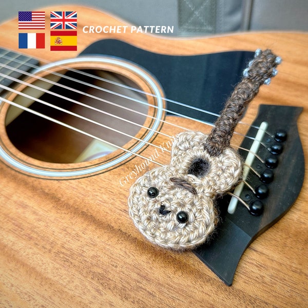 Crochet Guitar Pattern - Etsy