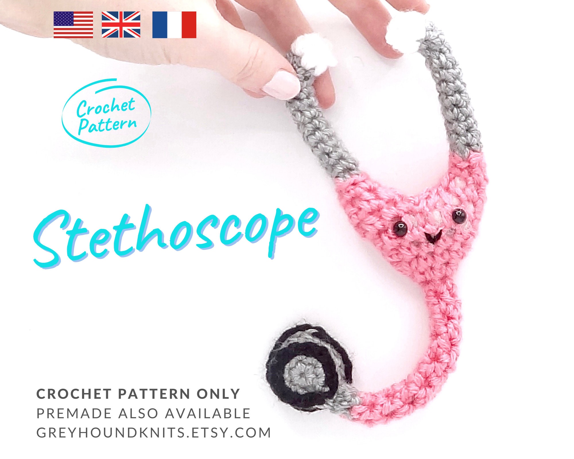 PATTERN Stethoscope Crochet Stethoscope Medical Gift Doctor | Etsy