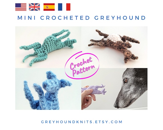 PATTERN Greyhound Crochet Greyhound Stuffed Animal Pattern | Etsy