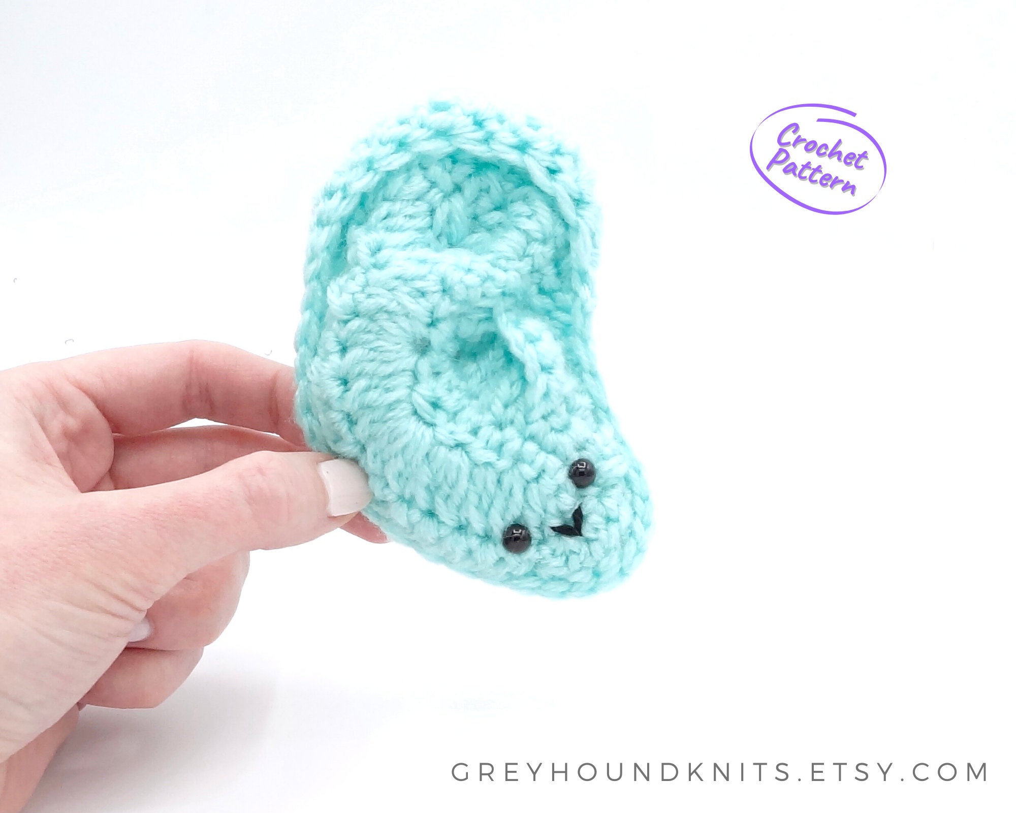 PATTERN Crochet Ear, Outer Ear Pinna, Audiologist ENT Otolaryngologist ...