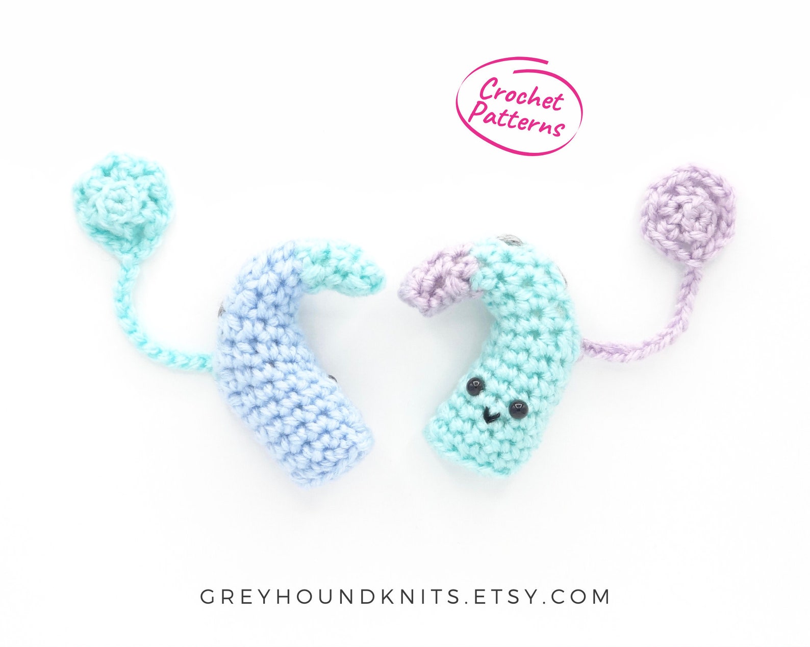 PATTERN Hearing Aid Cochlear Implant Crochet Magnet Audiologist ENT ...
