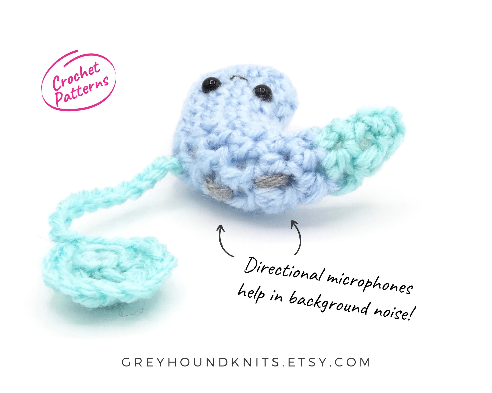 PATTERN Hearing Aid Cochlear Implant Crochet Magnet | Etsy UK
