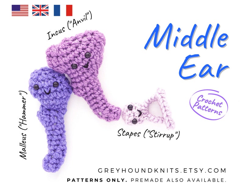 PATTERN Middle Ear Ossicles Crochet, Audiologist ENT Otolaryngologist ...