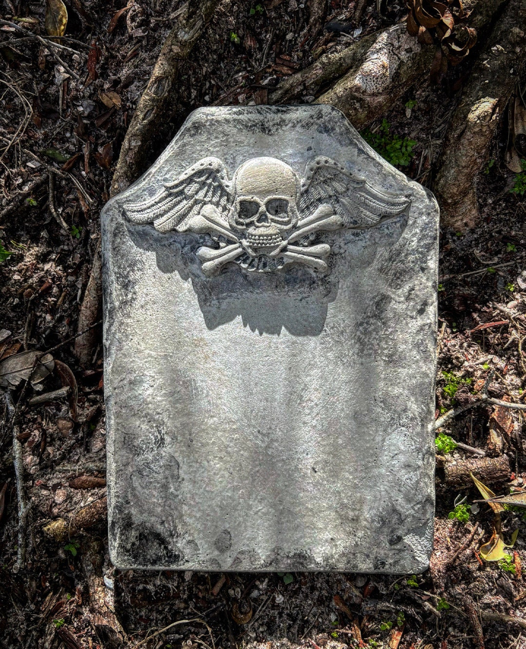 Real Tombstone Cemetery Large Antique Skull Crossbones - Etsy