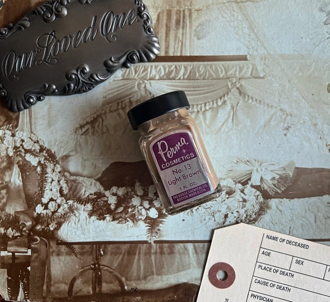 Morticians Funeral Makeup Bottle Vintage With Original Contents ...