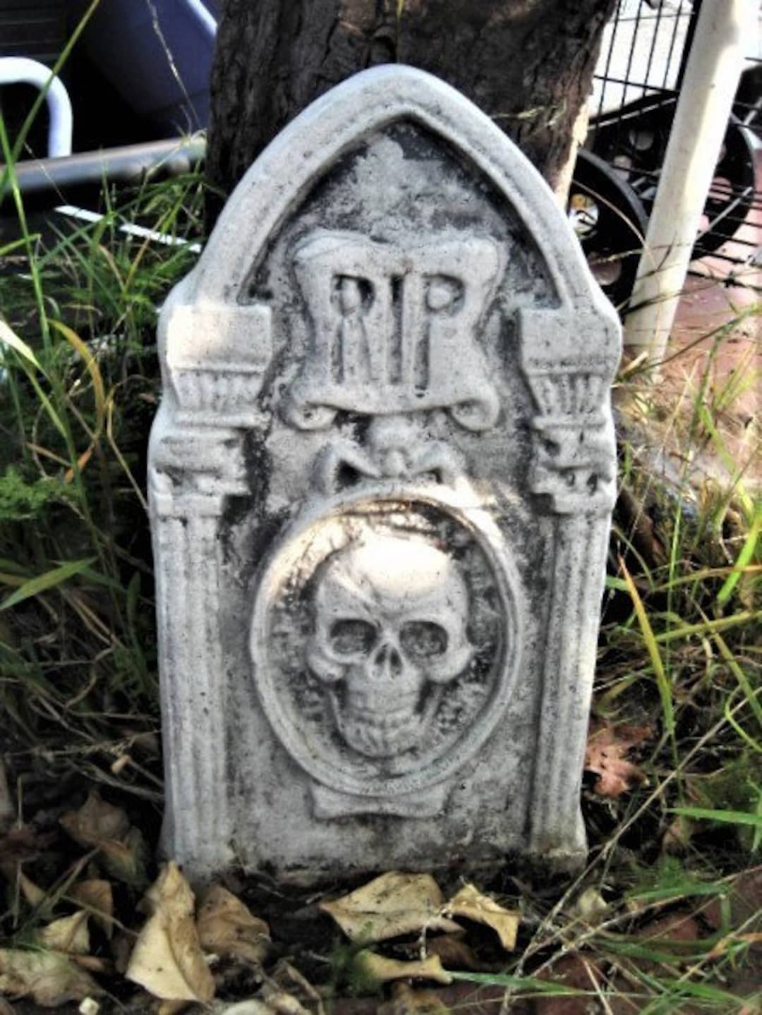 Fancy R.I.P. Concrete Tombstone (**SHIPPING INCLUDED**), 15"x7 ...