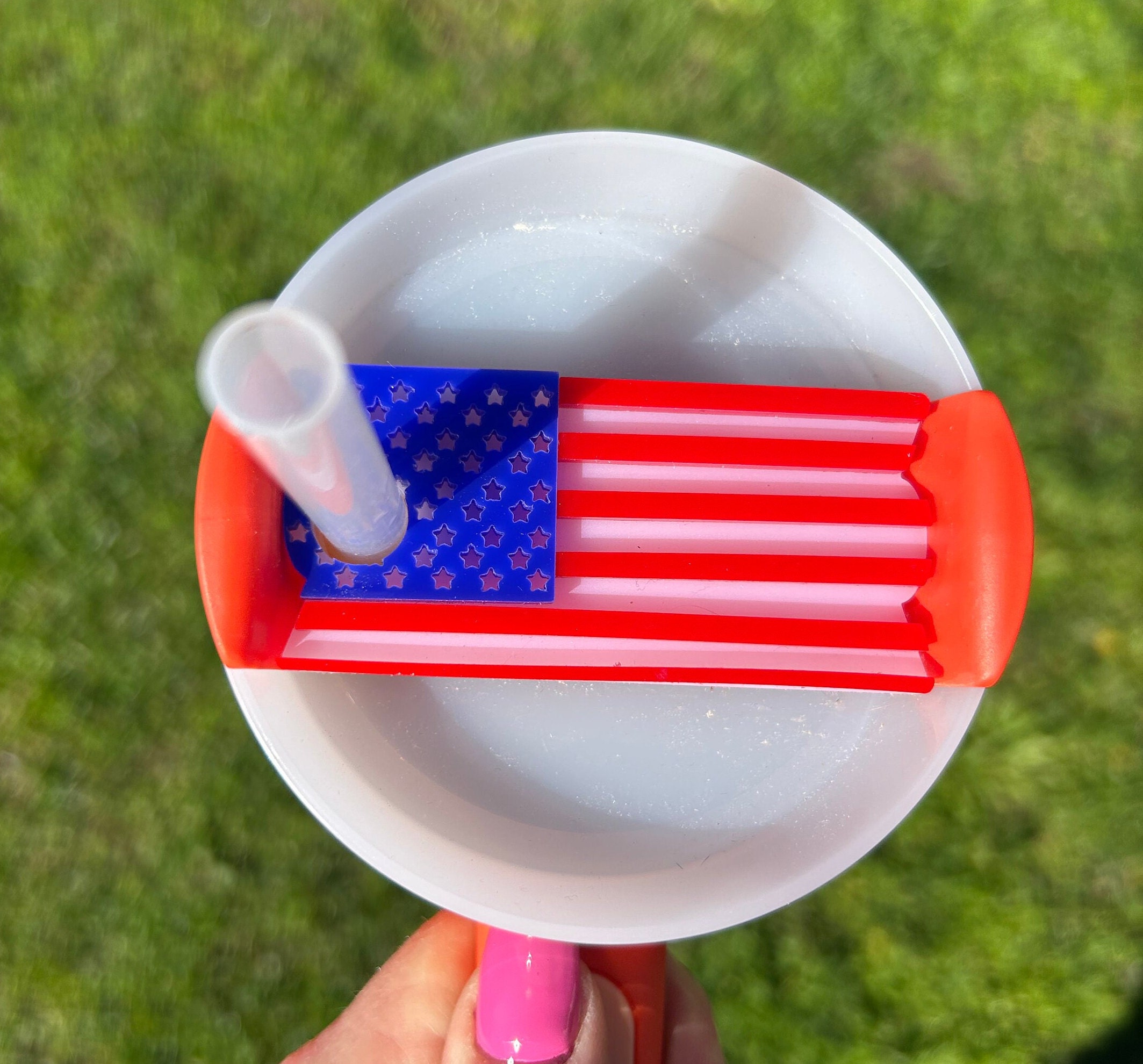 American Flag Stanley Cup Topper - Etsy