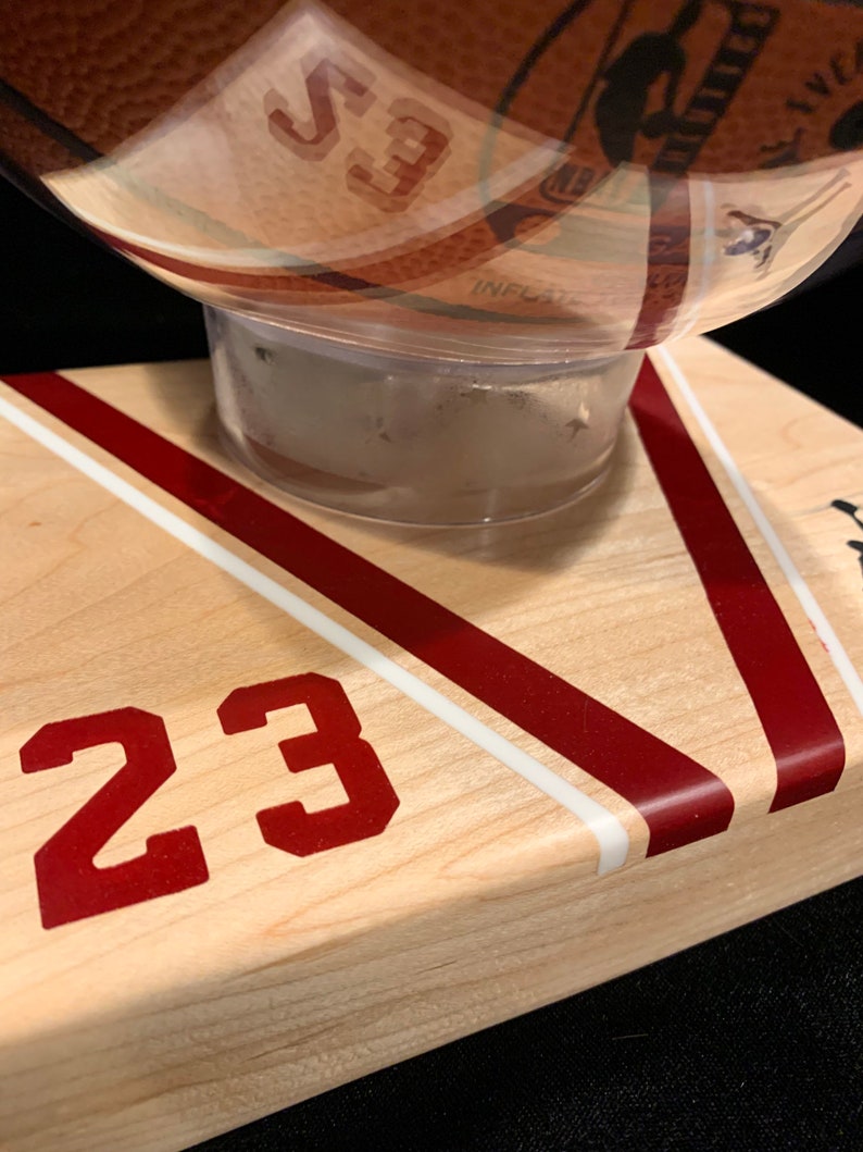 Michael Jordan Custom Hardwood Basketball Display Case - (basketball ...