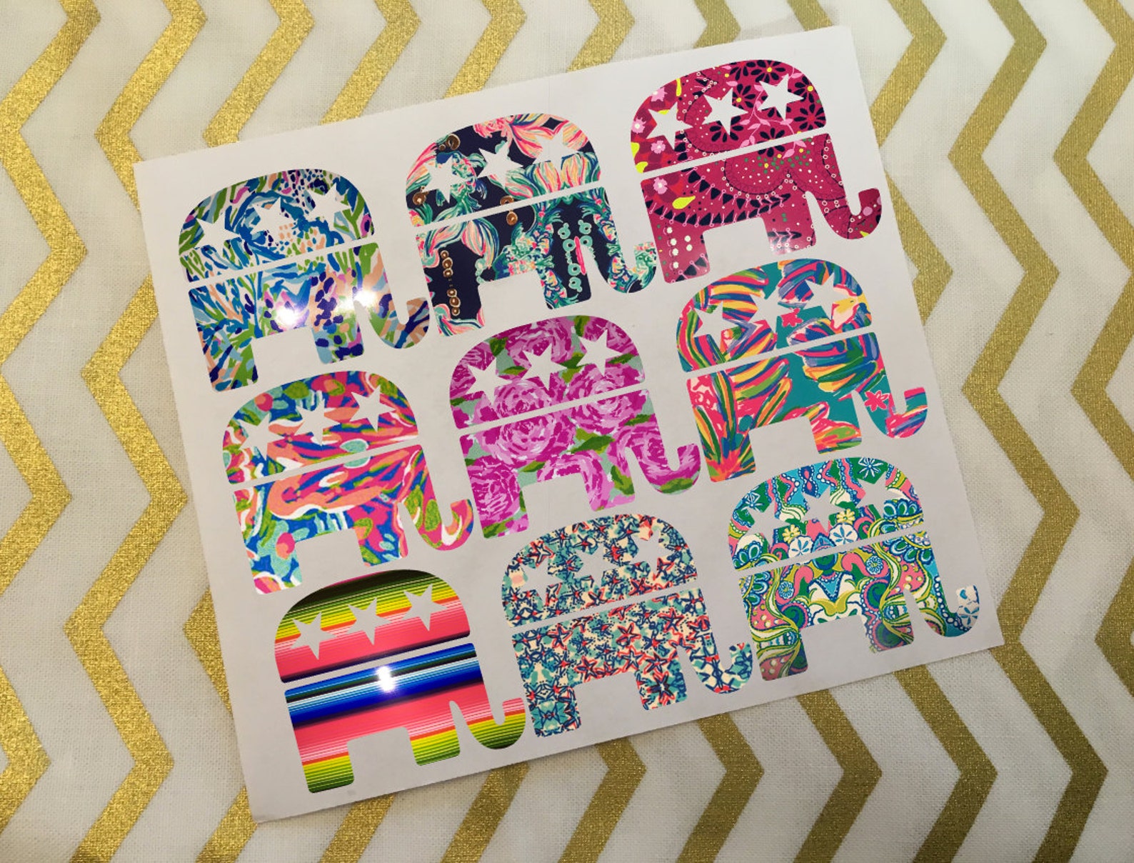 Republican Elephant Decal Permenant Sticker Perfect for | Etsy