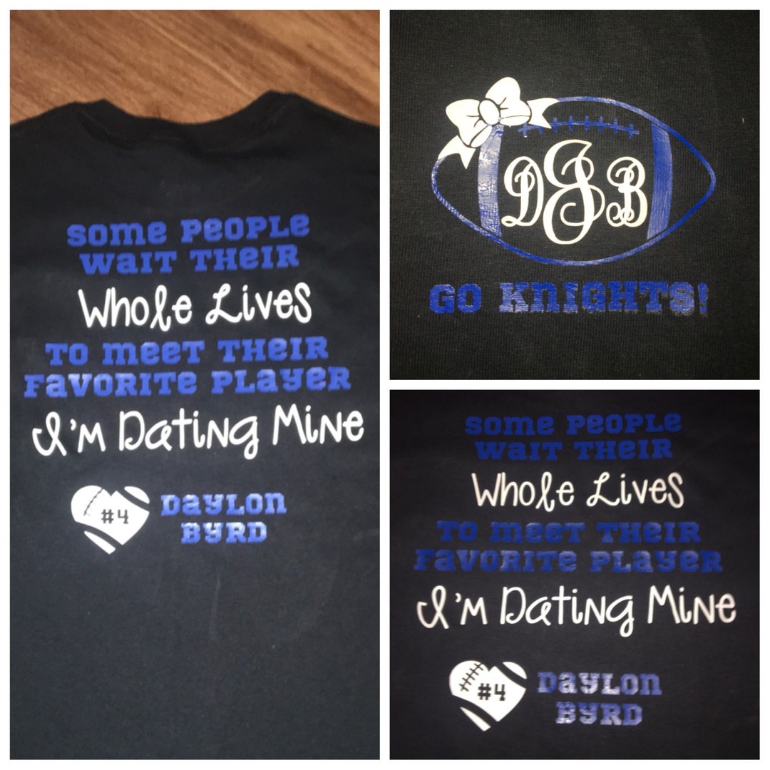 Football Girlfriend Shirt Custom Football Shirt Football Bow Football ...