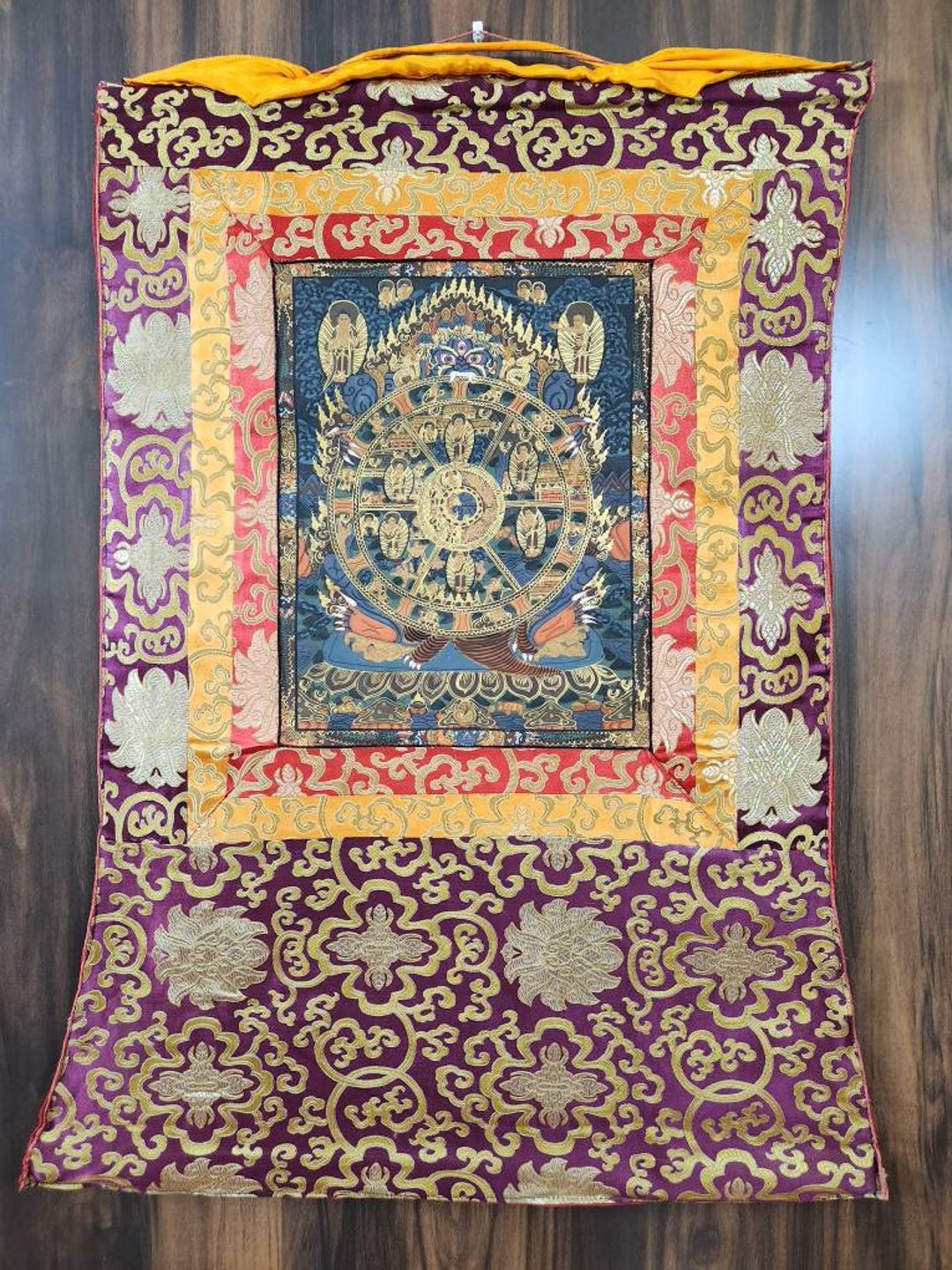 Tibetan Thangka Painting Thangka Variously Spelt as Thangka Tangka ...