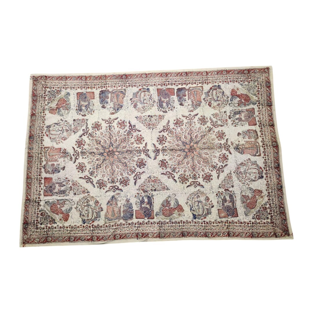 Antique Kalamkari Wood Block Printed - Etsy